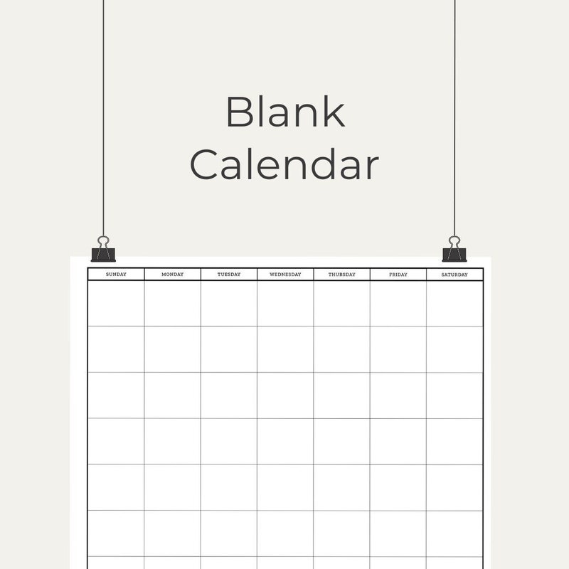Large Calendar - Etsy