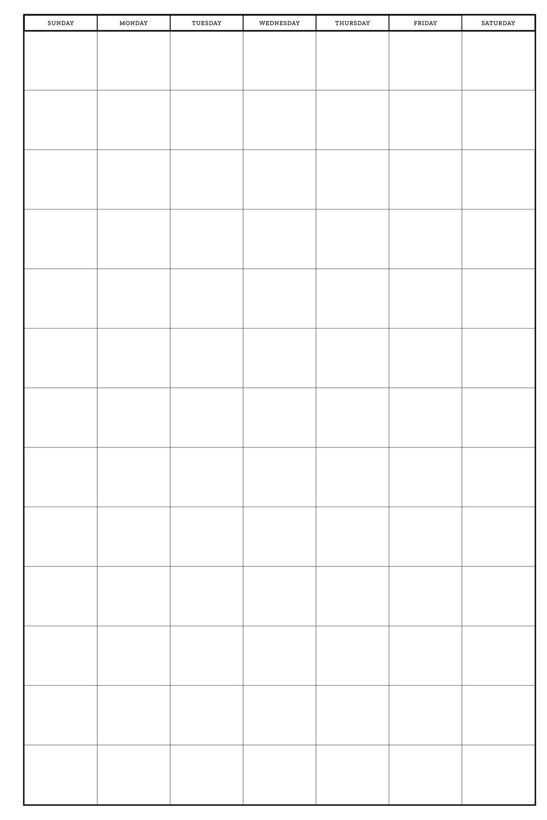 2 Calendar Bundle Large Printable Summer and Blank Calendars - Etsy