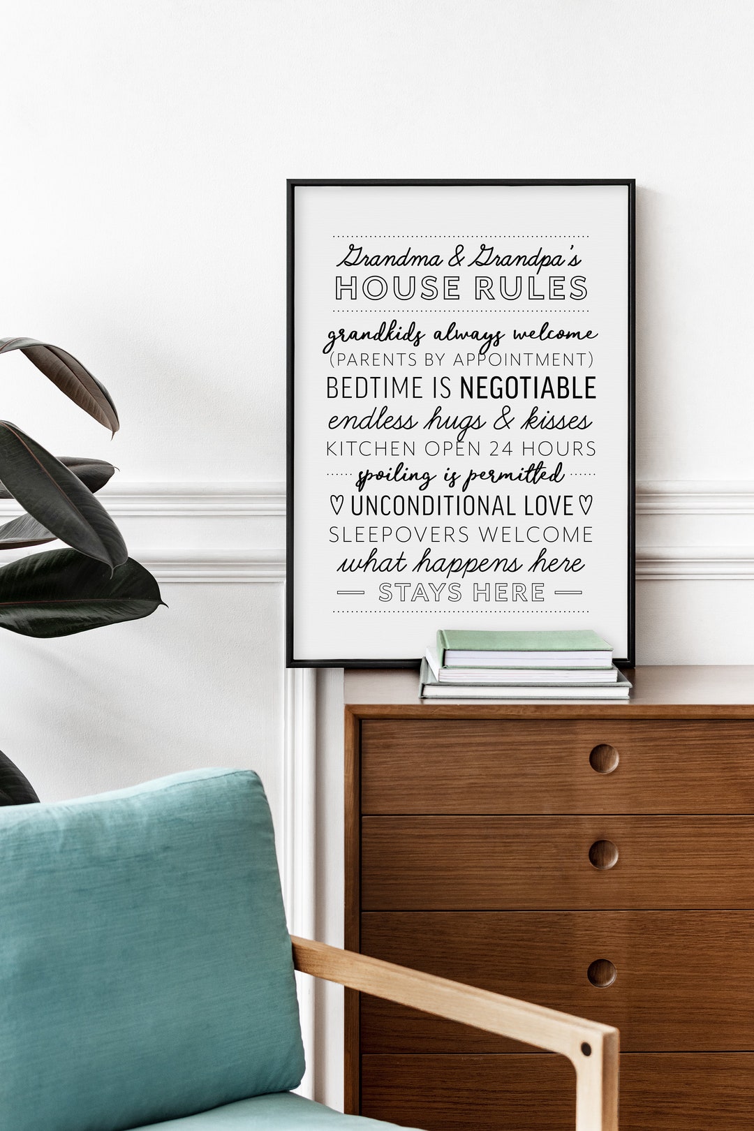 Grandma & Grandpa's House Rules Print (digital Download) - Etsy