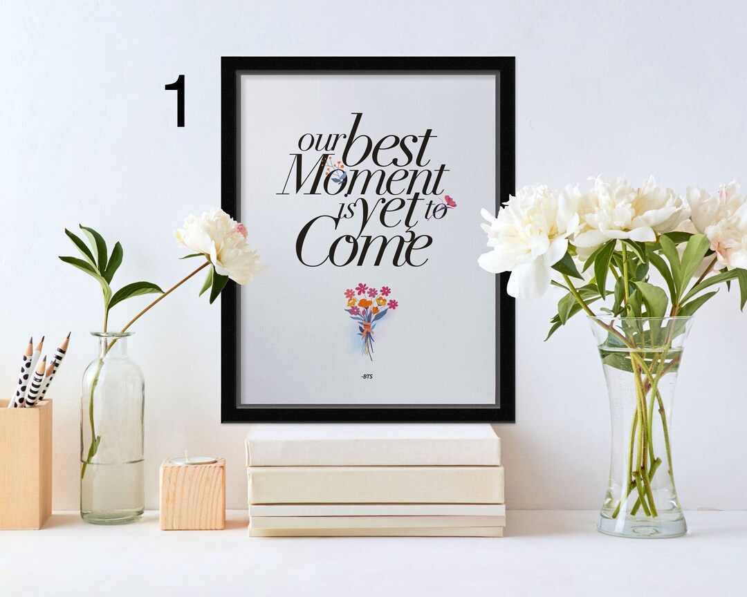 BTS yet to Come Poster, BTS Lyrics Poster, Kpop Song Lyrics, yet to ...