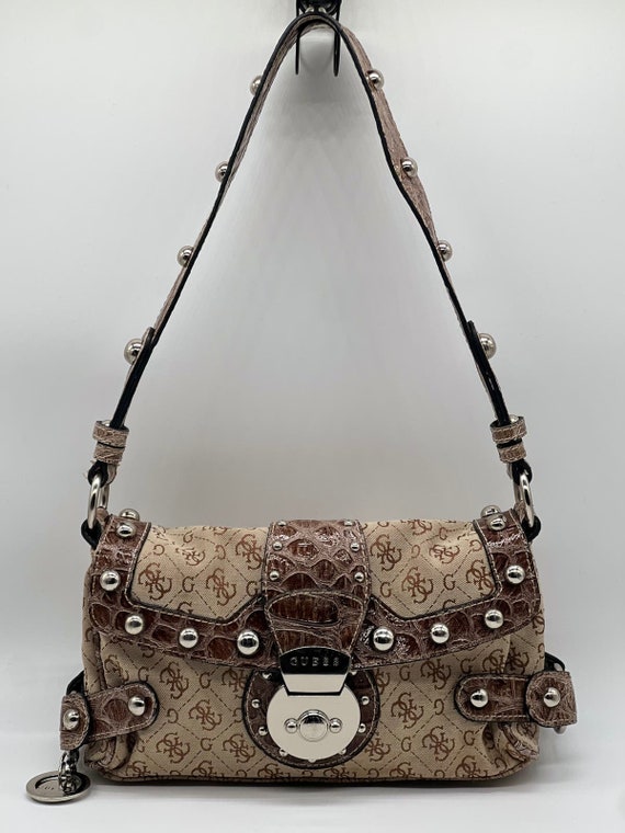 Vintage Guess Brown Leather Gem