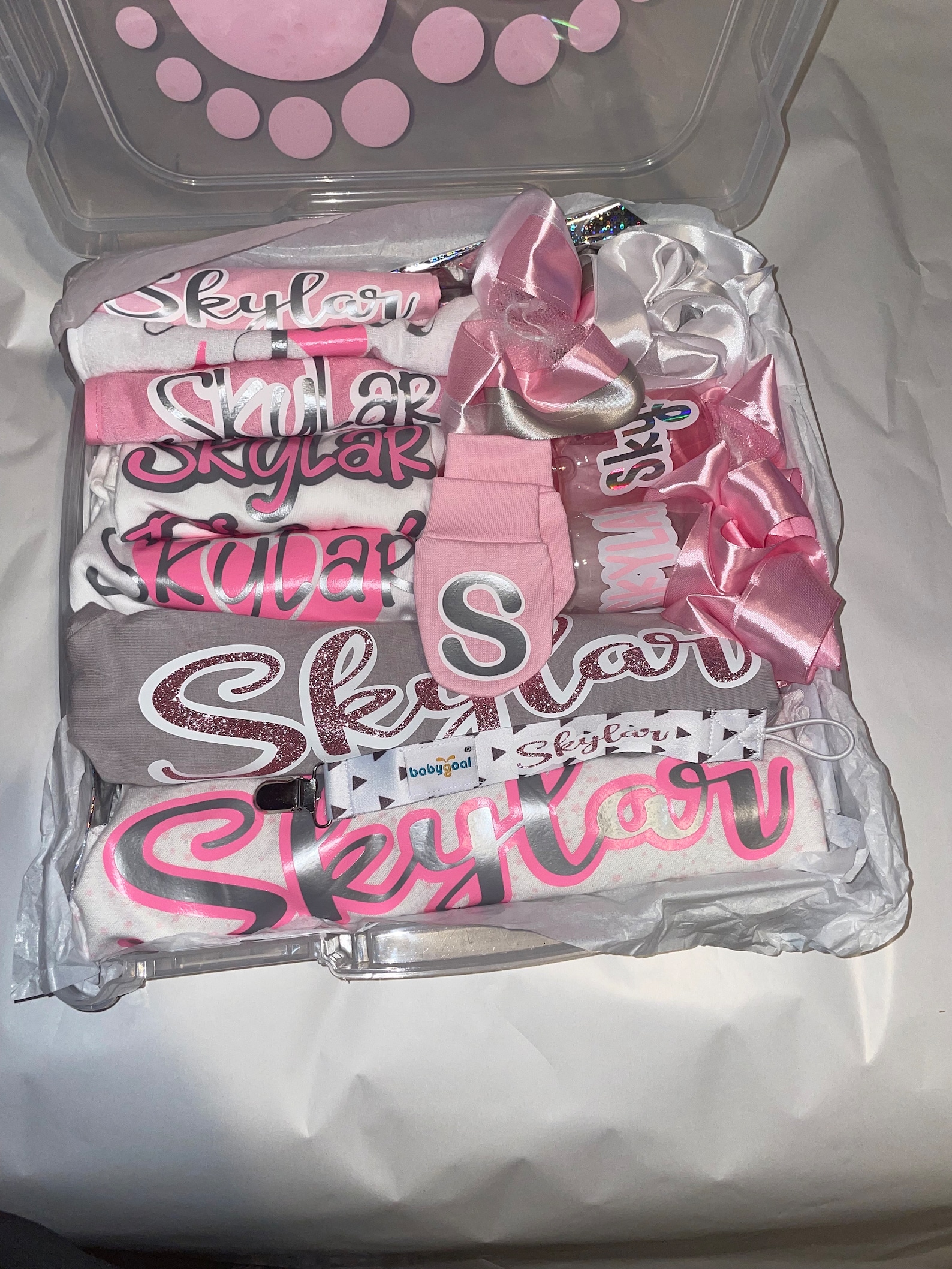 Customized Girl Baby Box - Etsy
