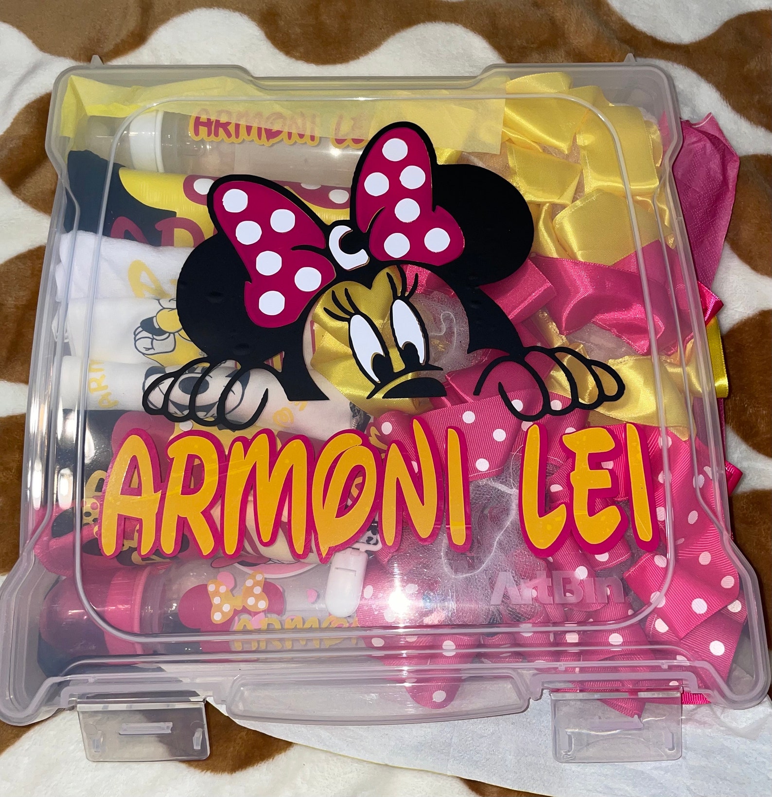 Customized Girl Baby Box - Etsy