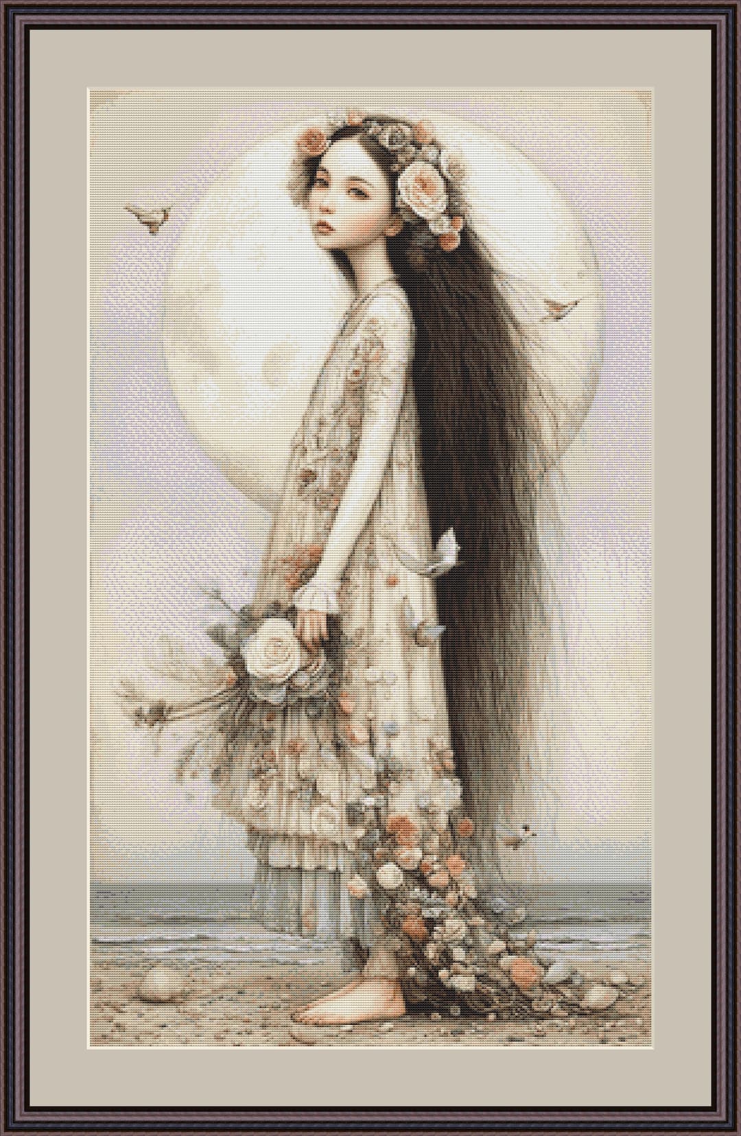 Moon Maiden Counted Cross Stitch Pattern by Bryna T Art & Design ...