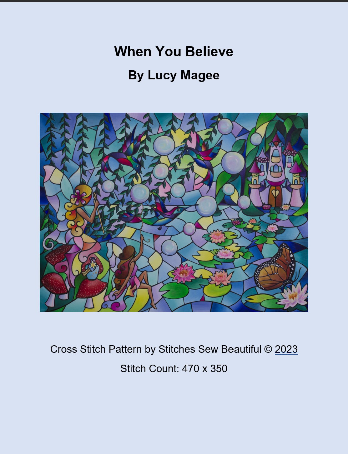 When You Believe Cross Stitch Pattern by Lucy Magee digital Format - Etsy