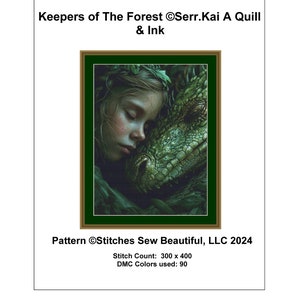 Keepers of the Forest Cross Stitch Pattern by Serr.kai A Quill & Ink ...