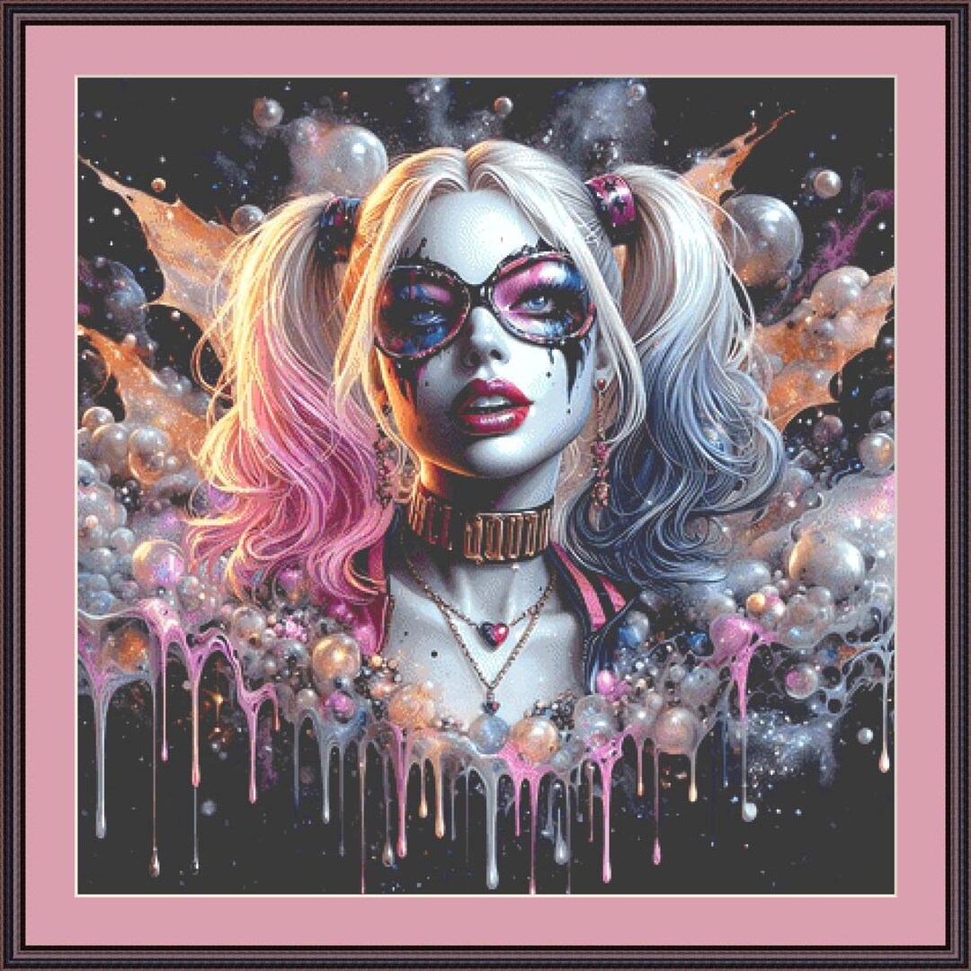 Emo Villain Girl 1 Counted Cross Stitch Pattern by Clarissa Design ...