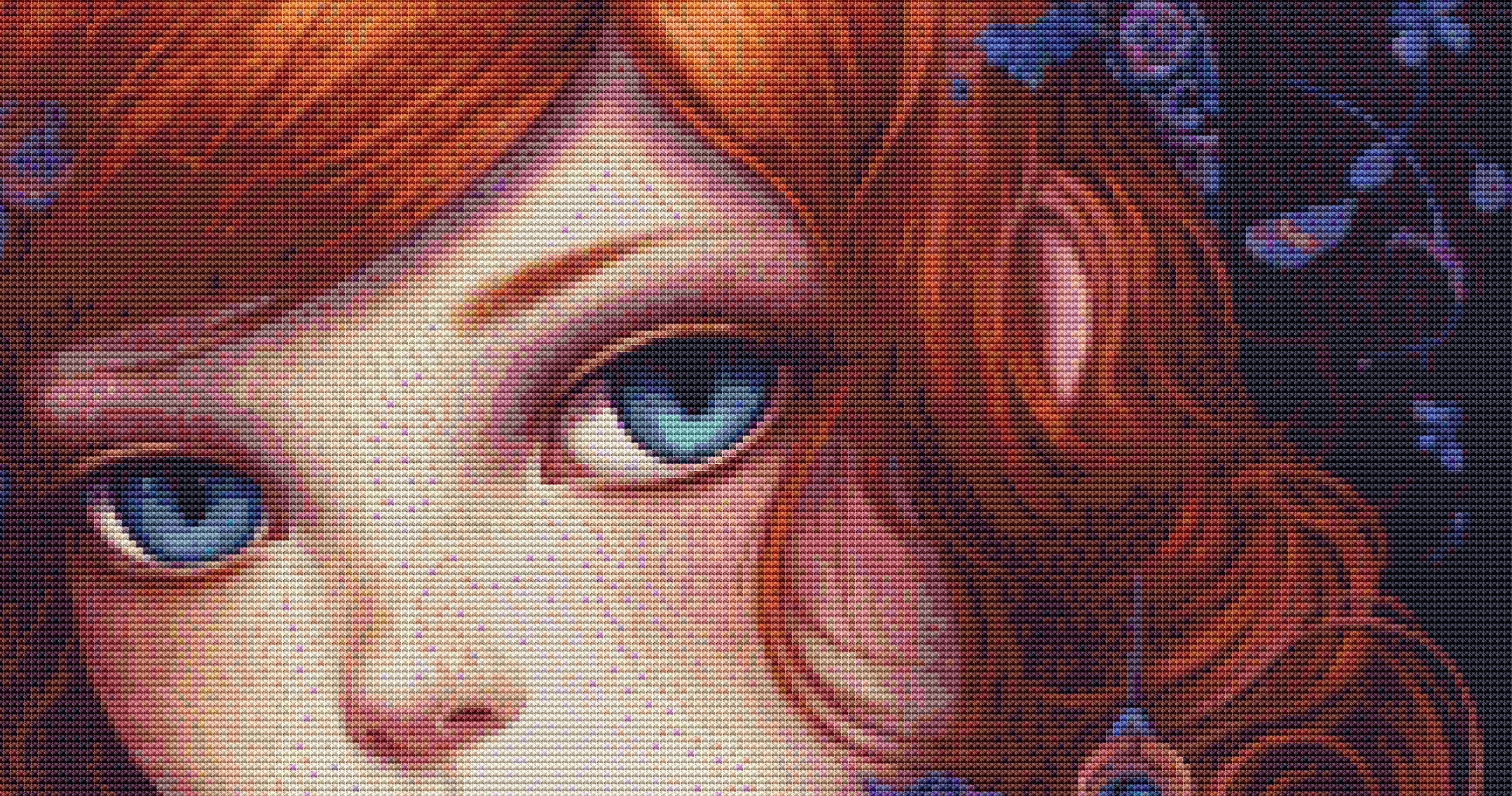 Mystical Cat Girl 5 Cross Stitch Pattern by Dutchladymysticart (digital ...
