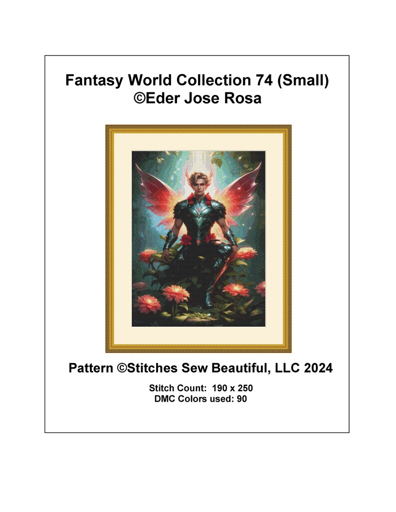 Fantasy World Collection 74 (small) Cross Stitch Pattern by Eder Jose ...