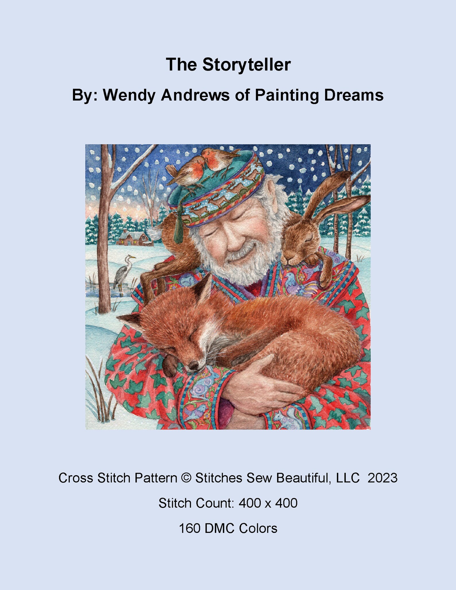 The Storyteller Cross Stitch Pattern by Wendy Andrew of Paintingdreams ...