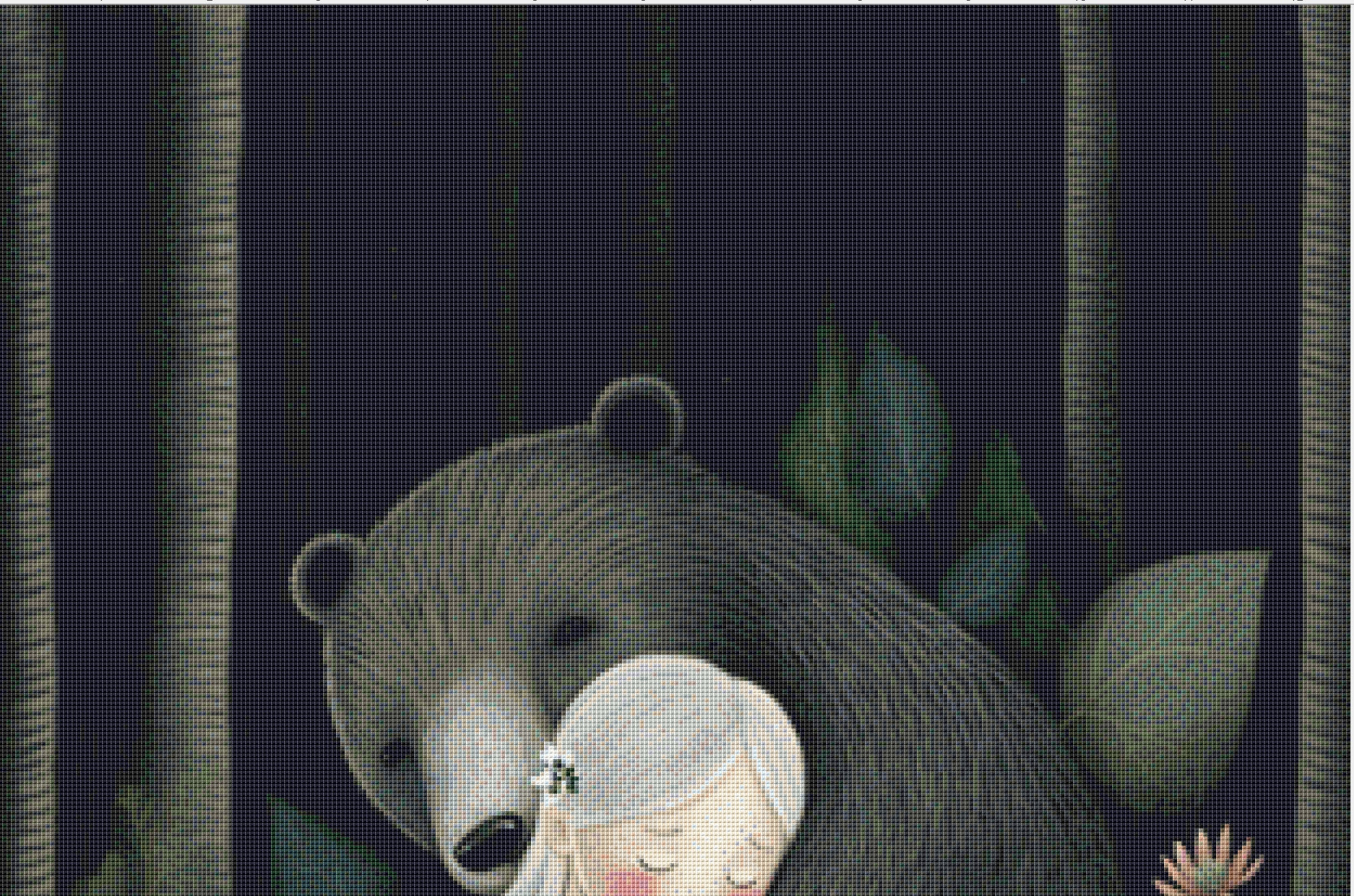 Bear Girl Otee Cross Stitch Pattern by Tammy L. Gross digital Format - Etsy