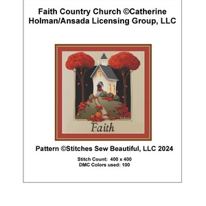 Faith Country Cross Stitch Pattern by Catherine Holman/ansada Art ...