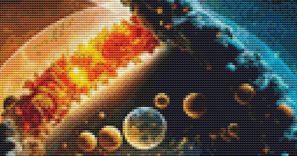 DNA of the Universe Cross Stitch Pattern by Sphinxdesignstudio - Etsy