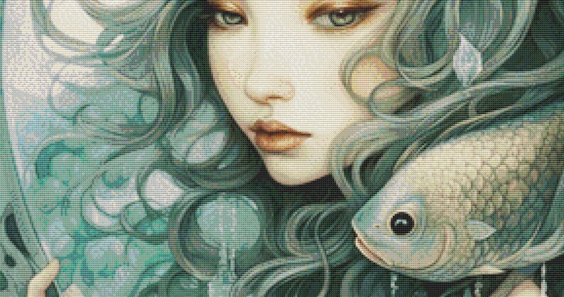Sirenia Whisper Cross Stitch Pattern by Awholeworldofwhimsy (digital ...