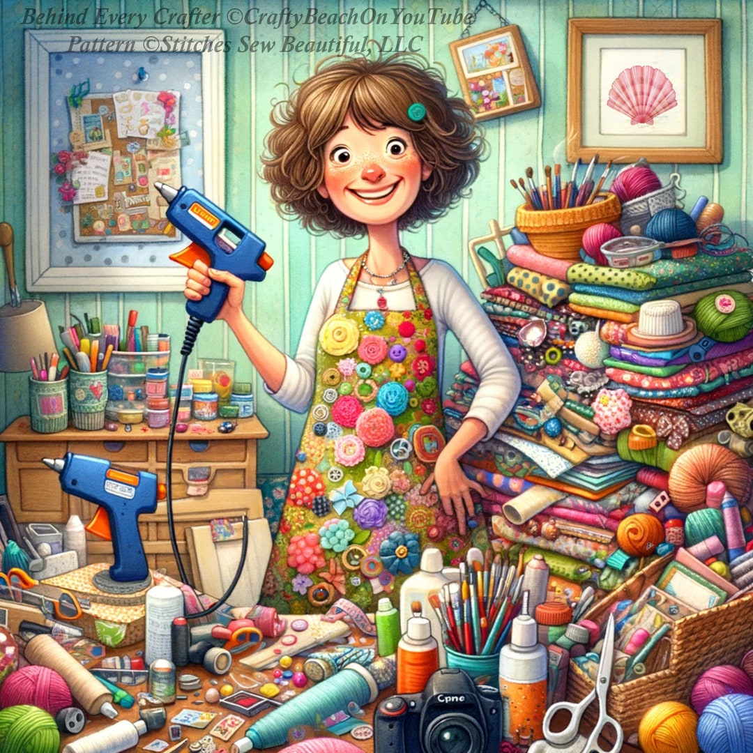 Behind Every Crafter (max Colors/size) Cross Stitch Pattern by ...