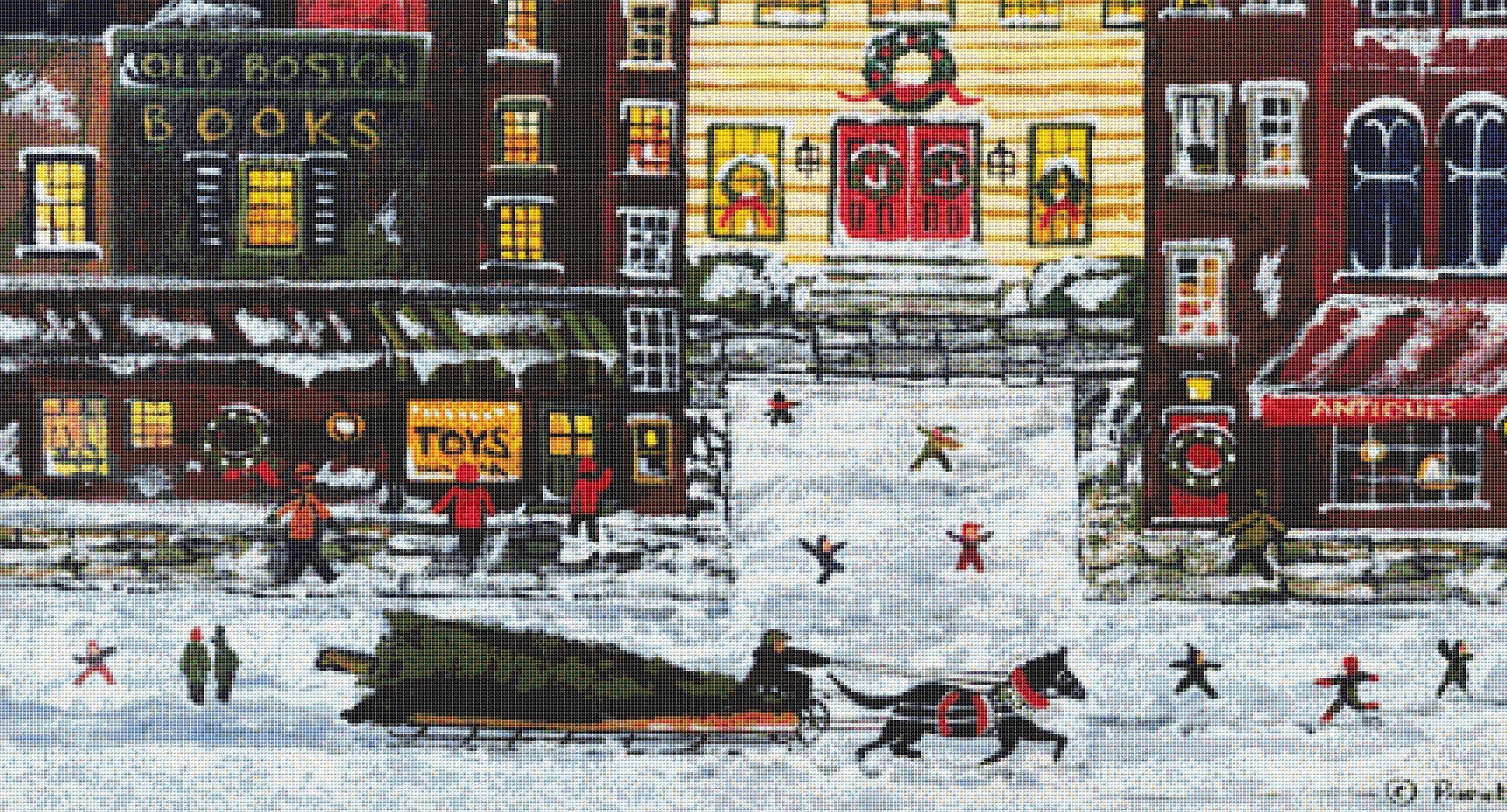 Old Boston Cross Stitch Pattern by Patrick Gauthier digital Format - Etsy