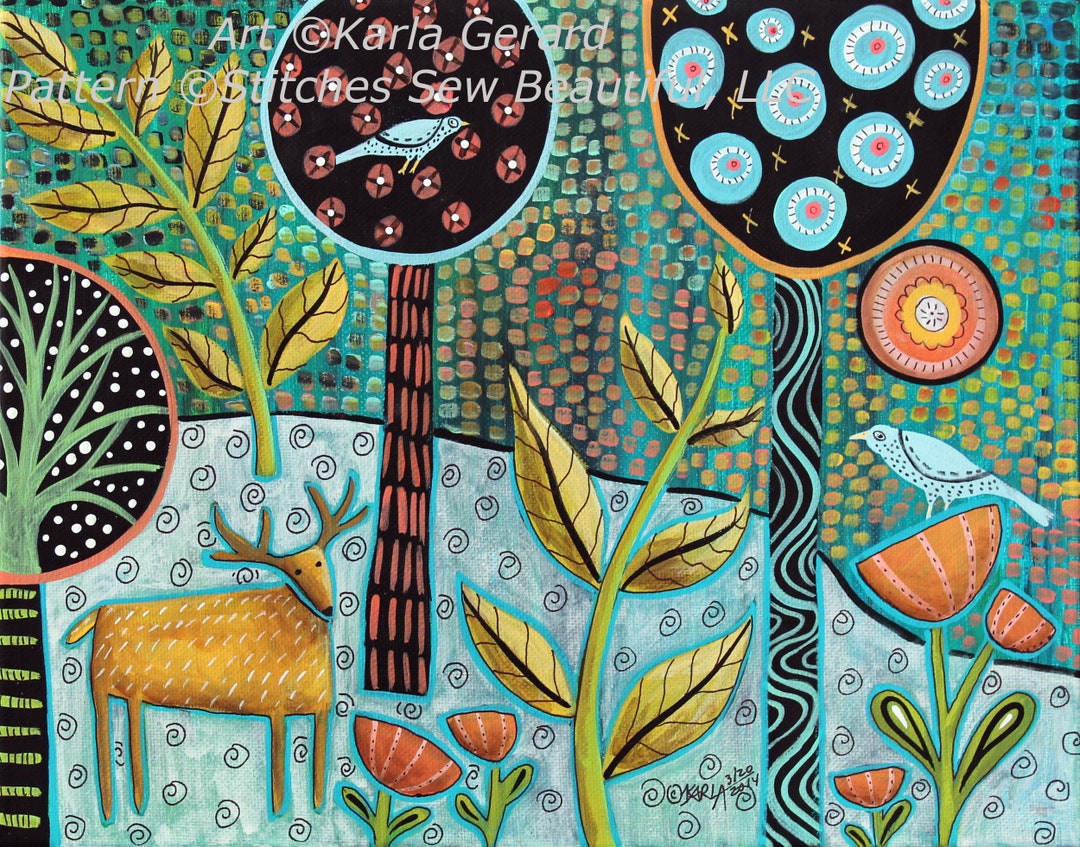 Deer Cross Stitch Pattern by Karla Gerard digital Format - Etsy