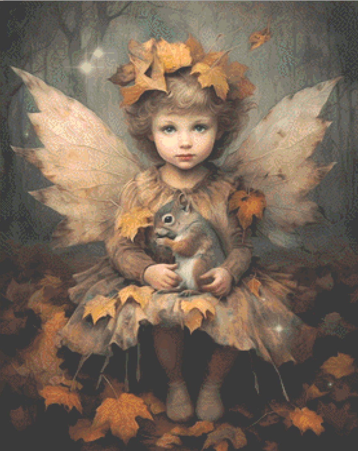 Fairy Leaves Cross Stitch Pattern by Tammy L. Gross (digital Format) - Etsy