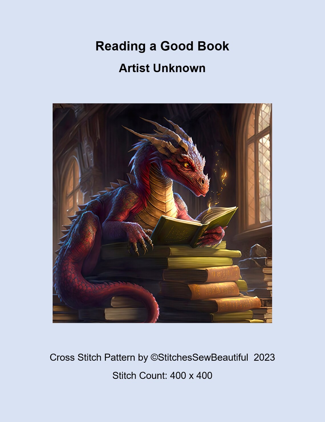 Reading a Good Book Cross Stitch Pattern by - Etsy