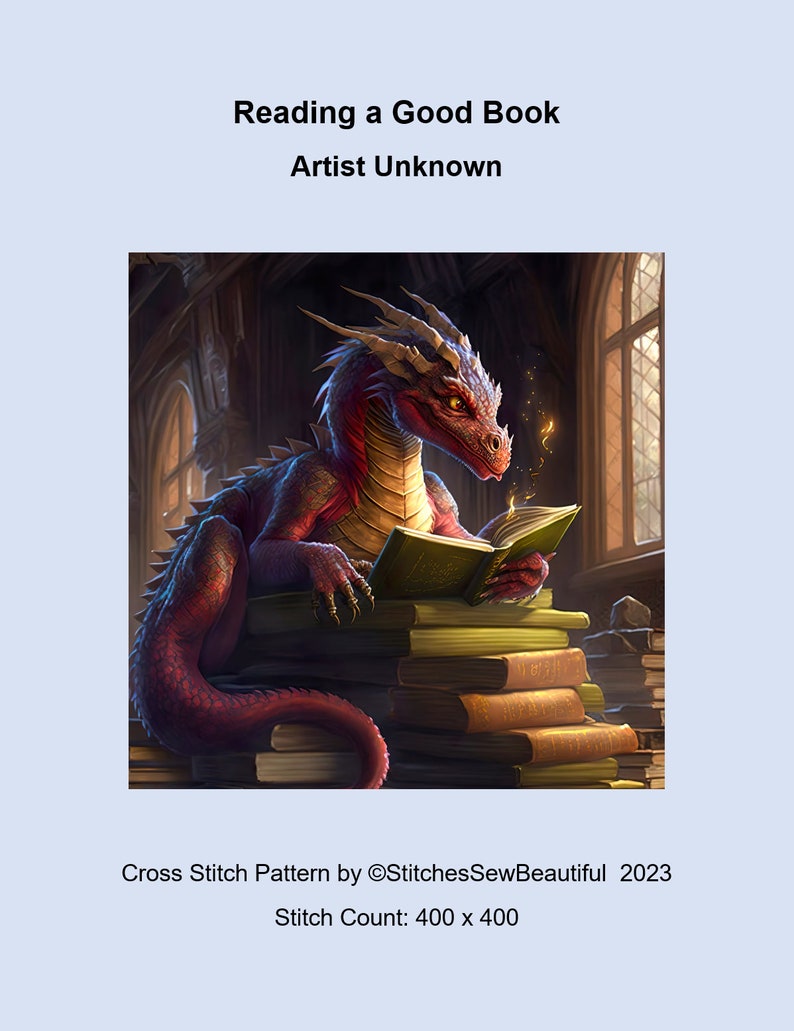 Reading a Good Book Cross Stitch Pattern by - Etsy