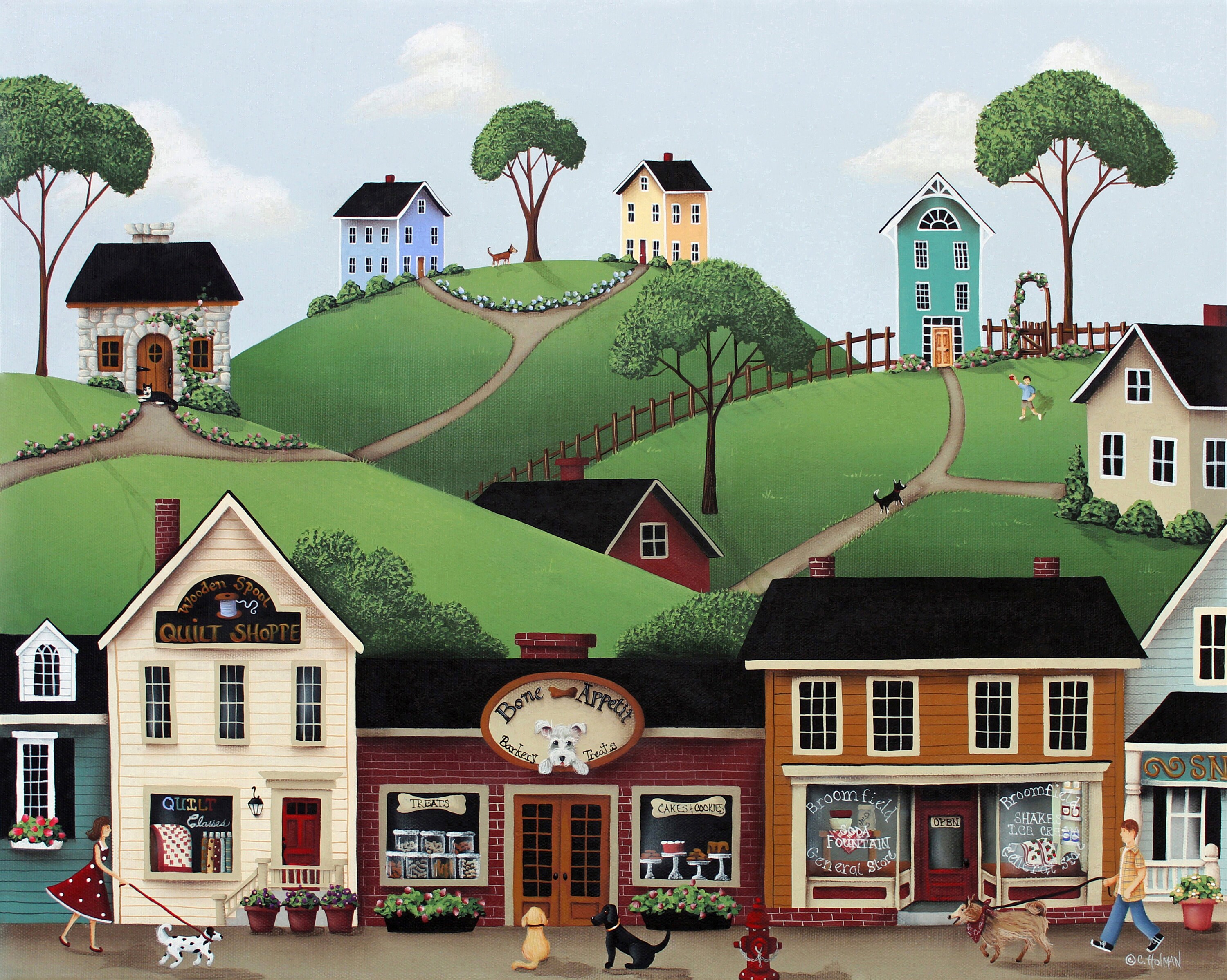 Dog Days of Summer Cross Stitch Pattern by Catherine Holman/ansada ...