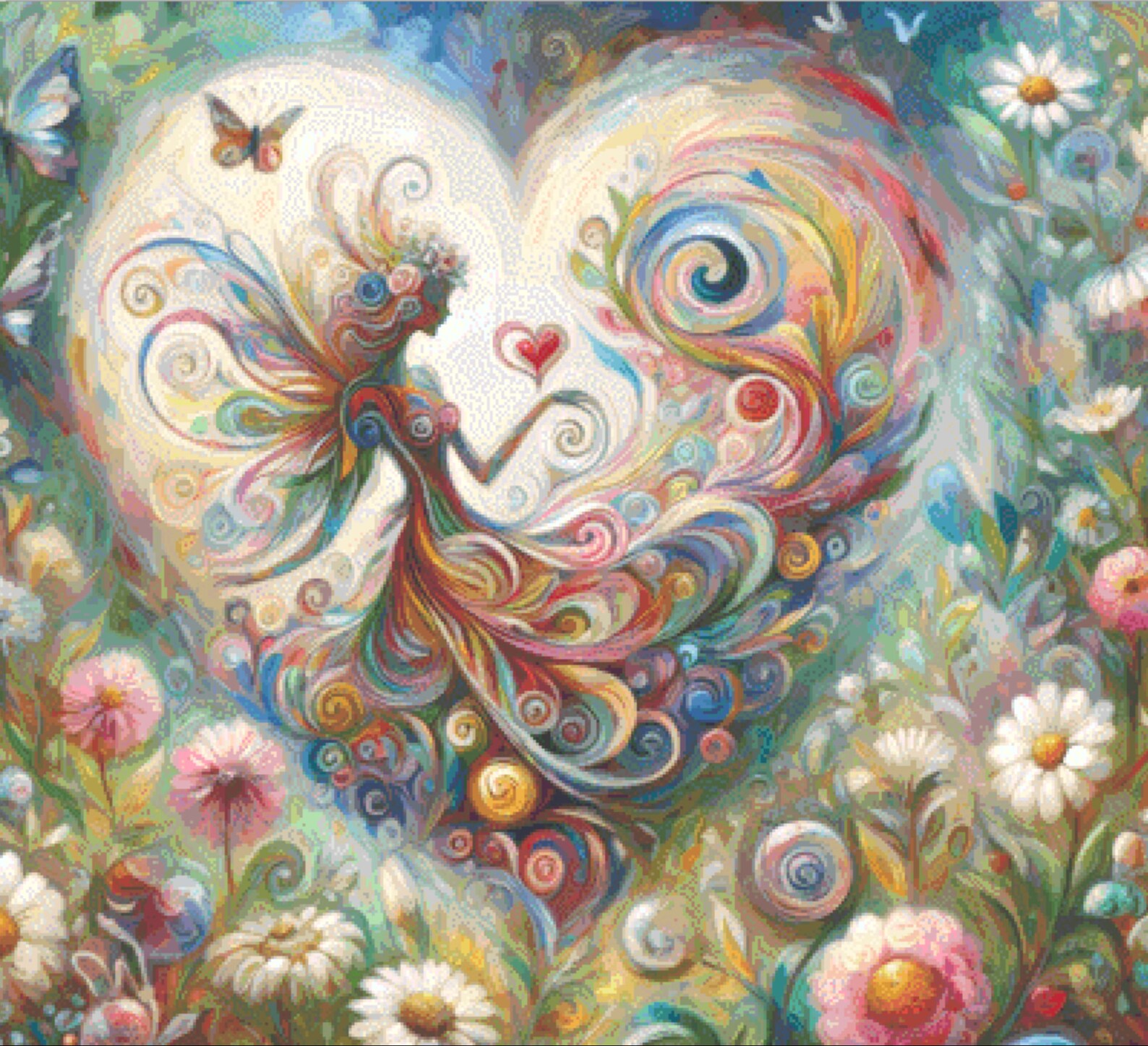 Ethereal Love (max Colors) Cross Stitch Pattern by World of Love Hearts ...