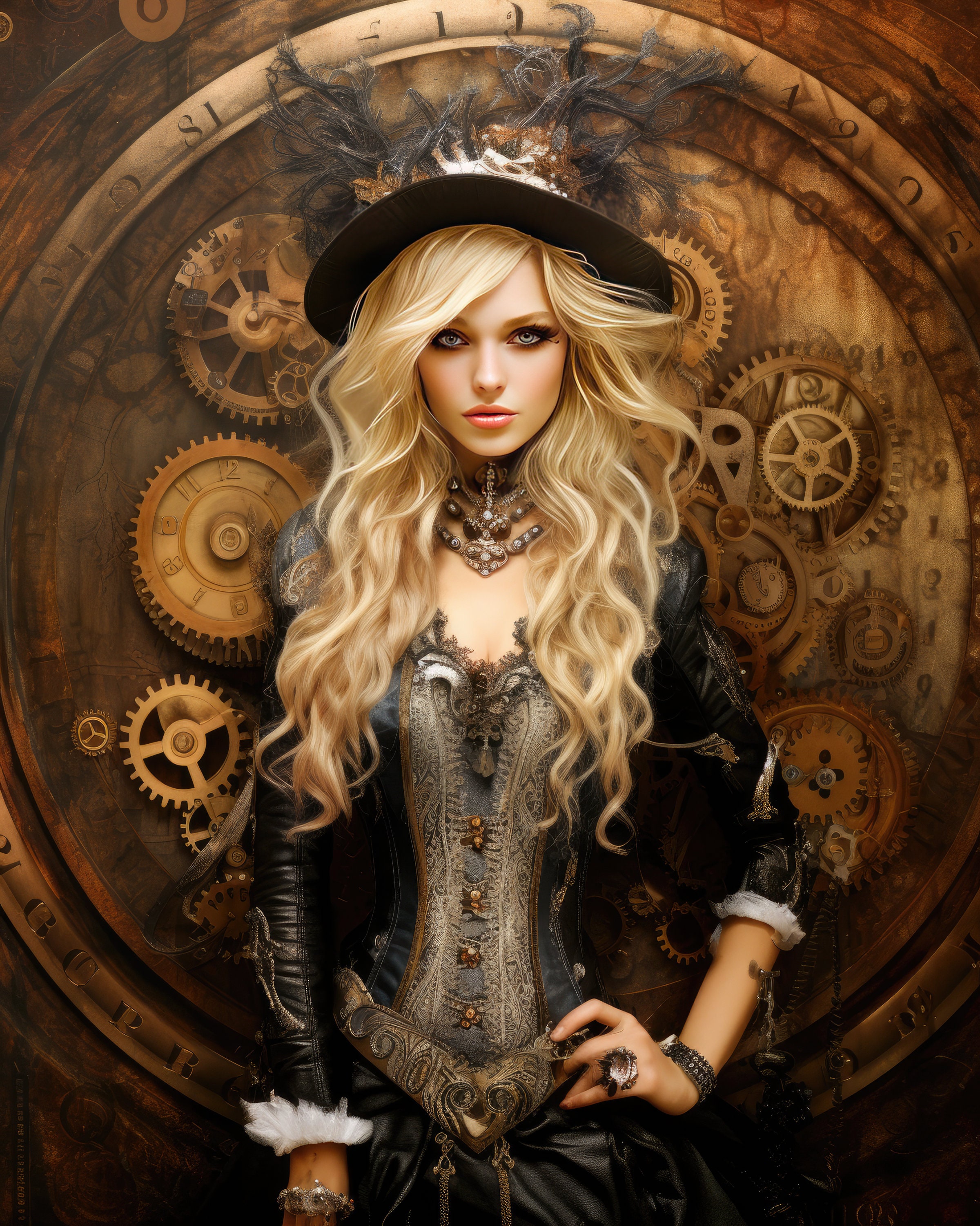 Queen of Steampunk No. 2 Cross Stitch Pattern by Mysticmooncraftery ...