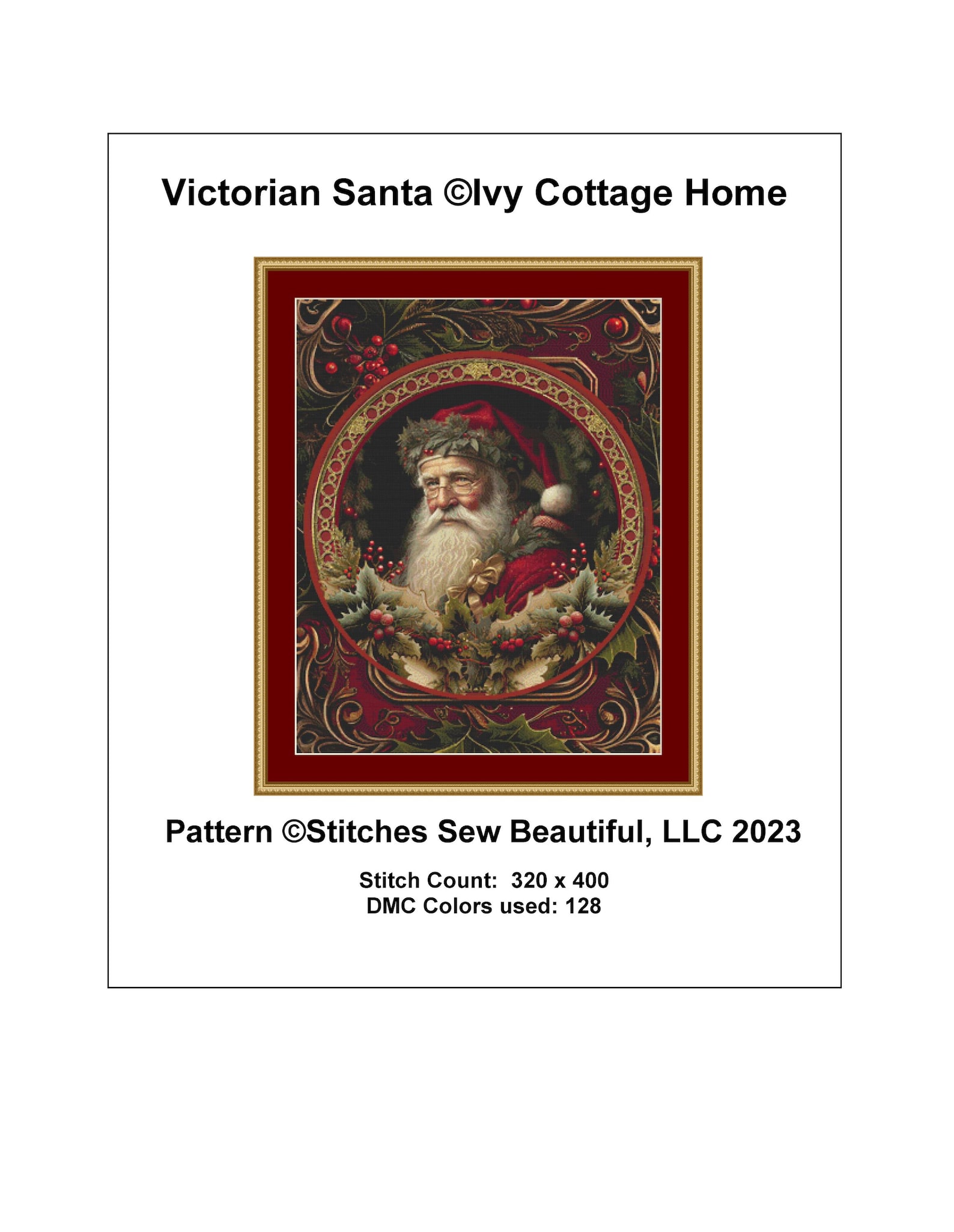 Victorian Santa Kits/material Packs/thread Packs by Ivy Cottage Home - Etsy