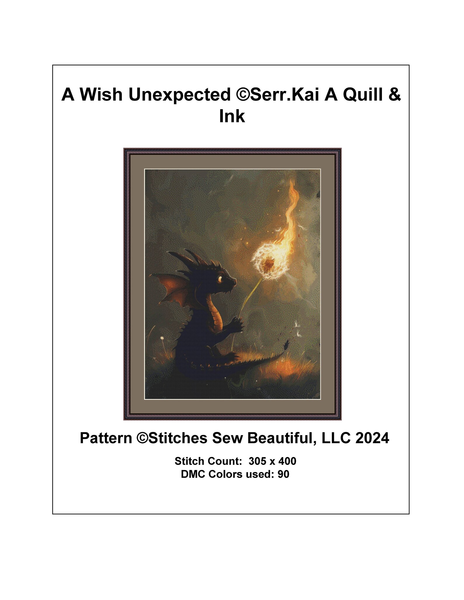 A Wish Unexpected Cross Stitch Pattern by Serr.kai A Quill & Ink ...