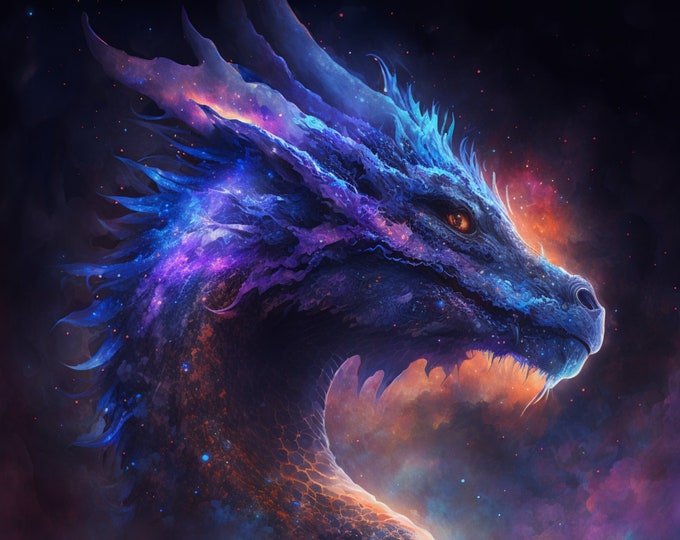 Chakra Dragon Cross Stitch Pattern by Serr.kai A Quill & Ink (digital ...