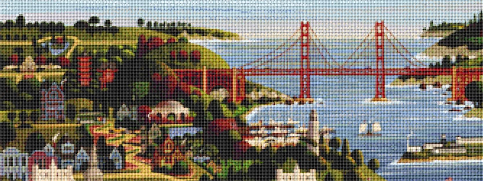 Bridges of San Francisco Counted Cross Stitch Pattern by Heronim/ansada ...