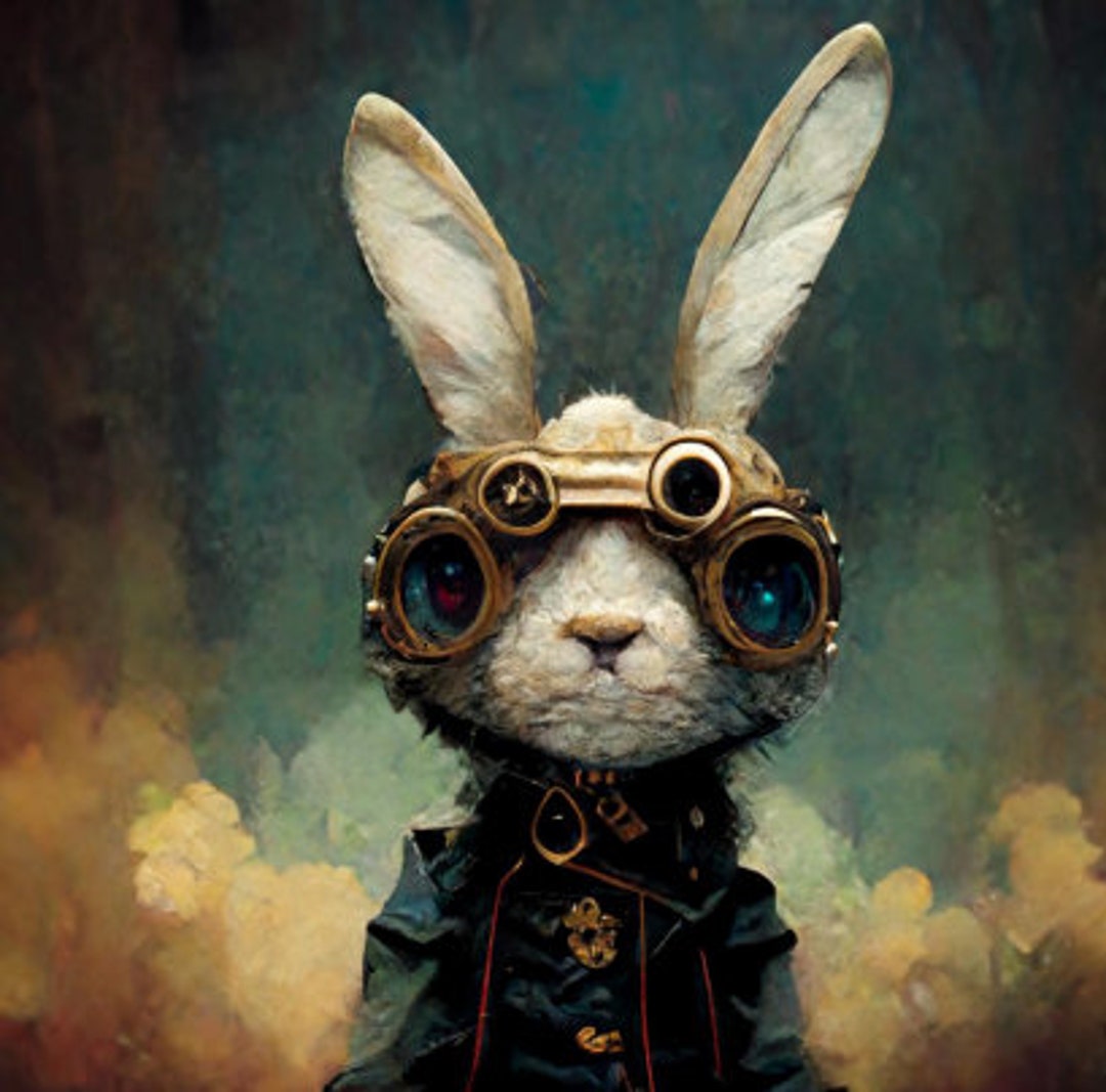 Steampunk Rabbit 1 Cross Stitch Pattern by Sphinxdesignstudio - Etsy
