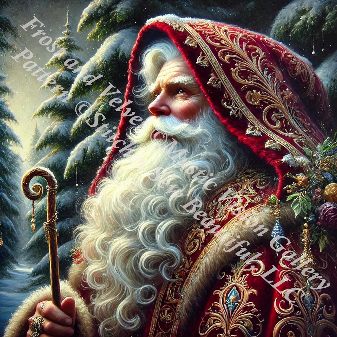 Frost and Velvet Counted Cross Stitch Pattern by Mystic Vision Gallery ...