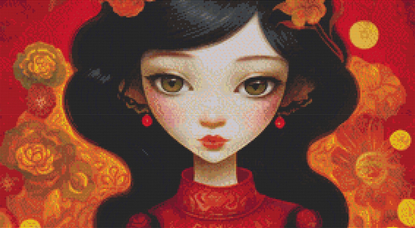 Mystical Cat Girl 4 Cross Stitch Pattern by Dutchladymysticart (digital ...