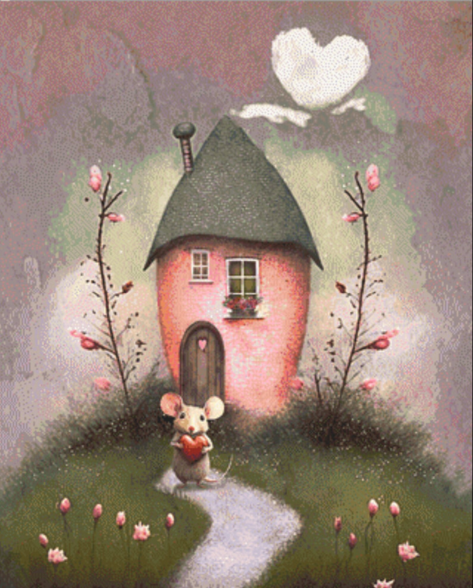 House Mouse Cross Stitch Pattern by Tammy L. Gross (digital Format) - Etsy