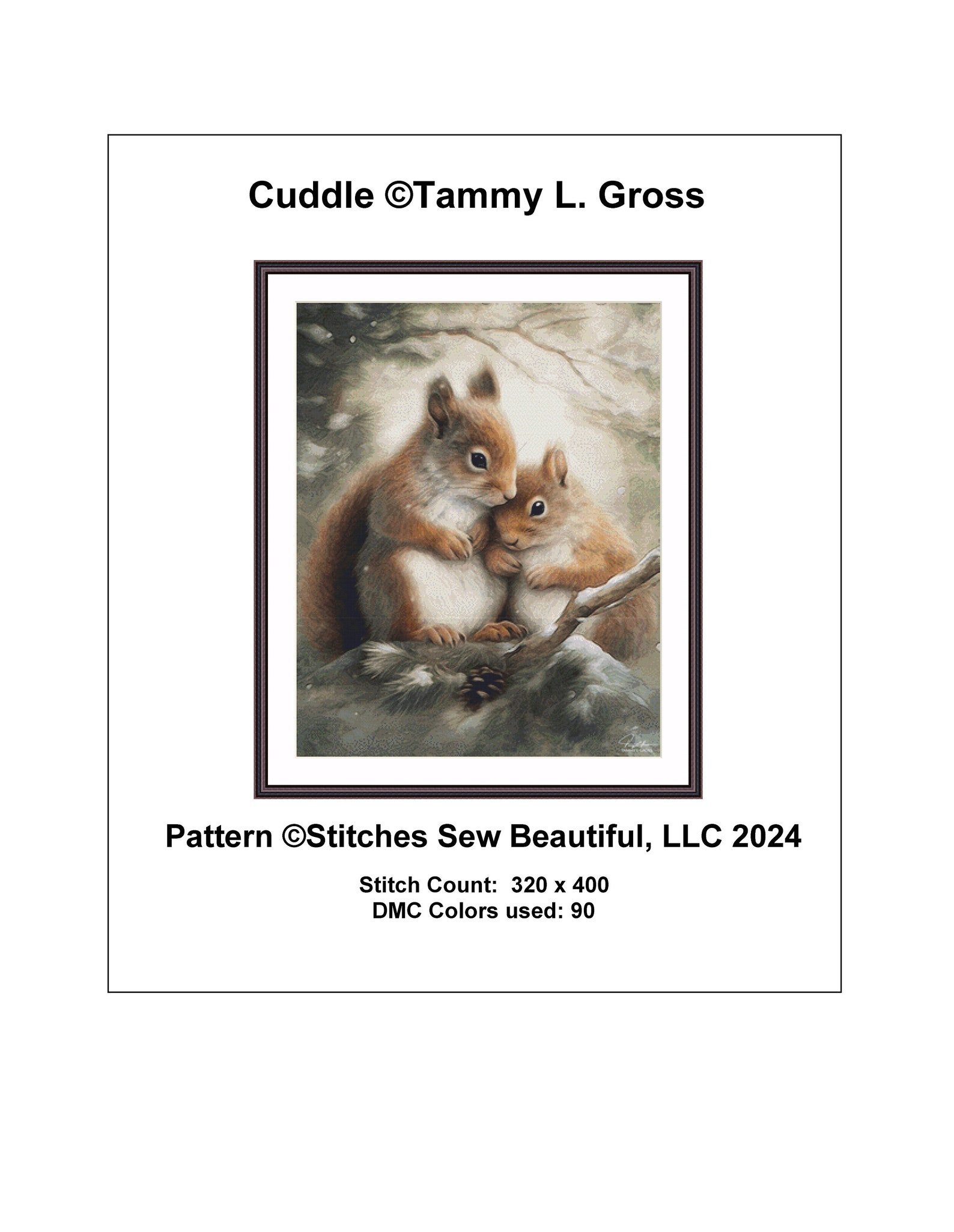 Cuddle Cross Stitch Pattern by Tammy L. Gross (digital Format) - Etsy