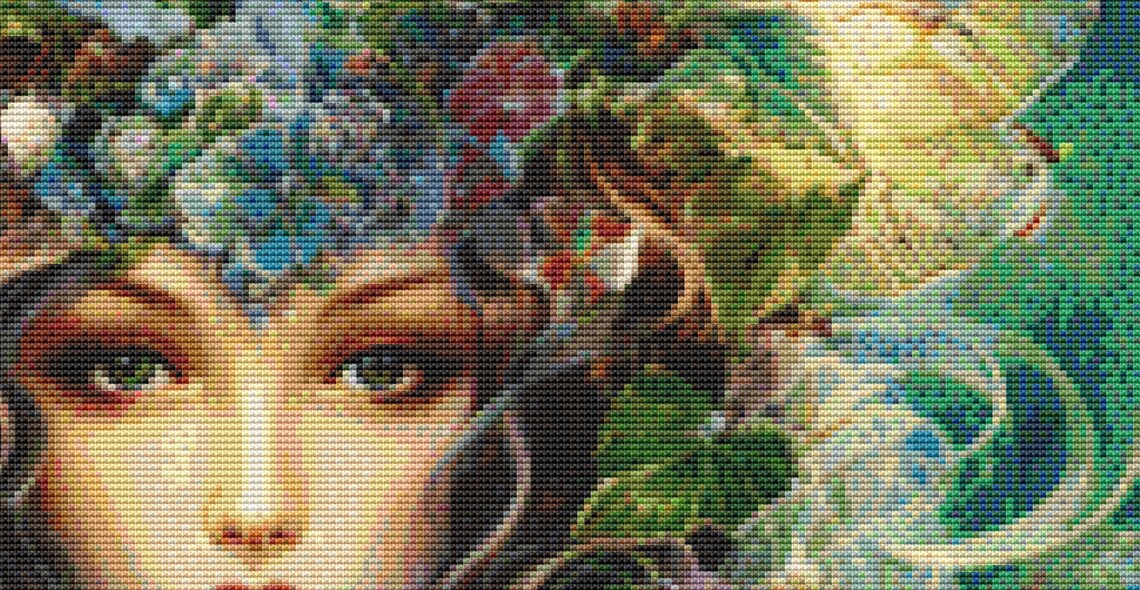 Beads Cross Stitch Pattern by Fairytails digital Format - Etsy