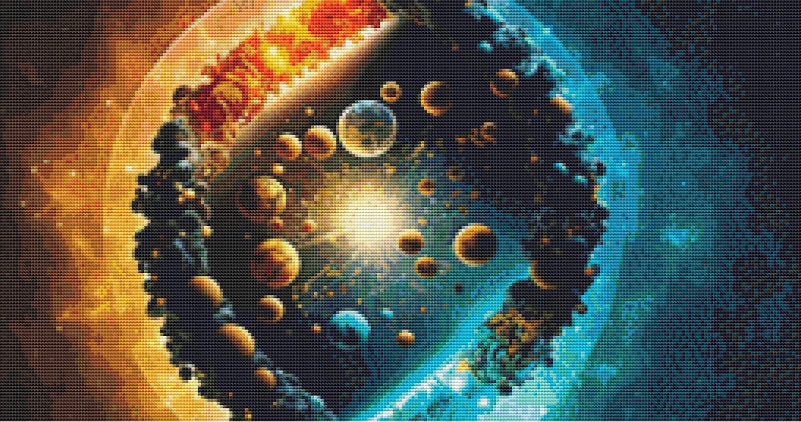 DNA of the Universe Cross Stitch Pattern by Sphinxdesignstudio - Etsy