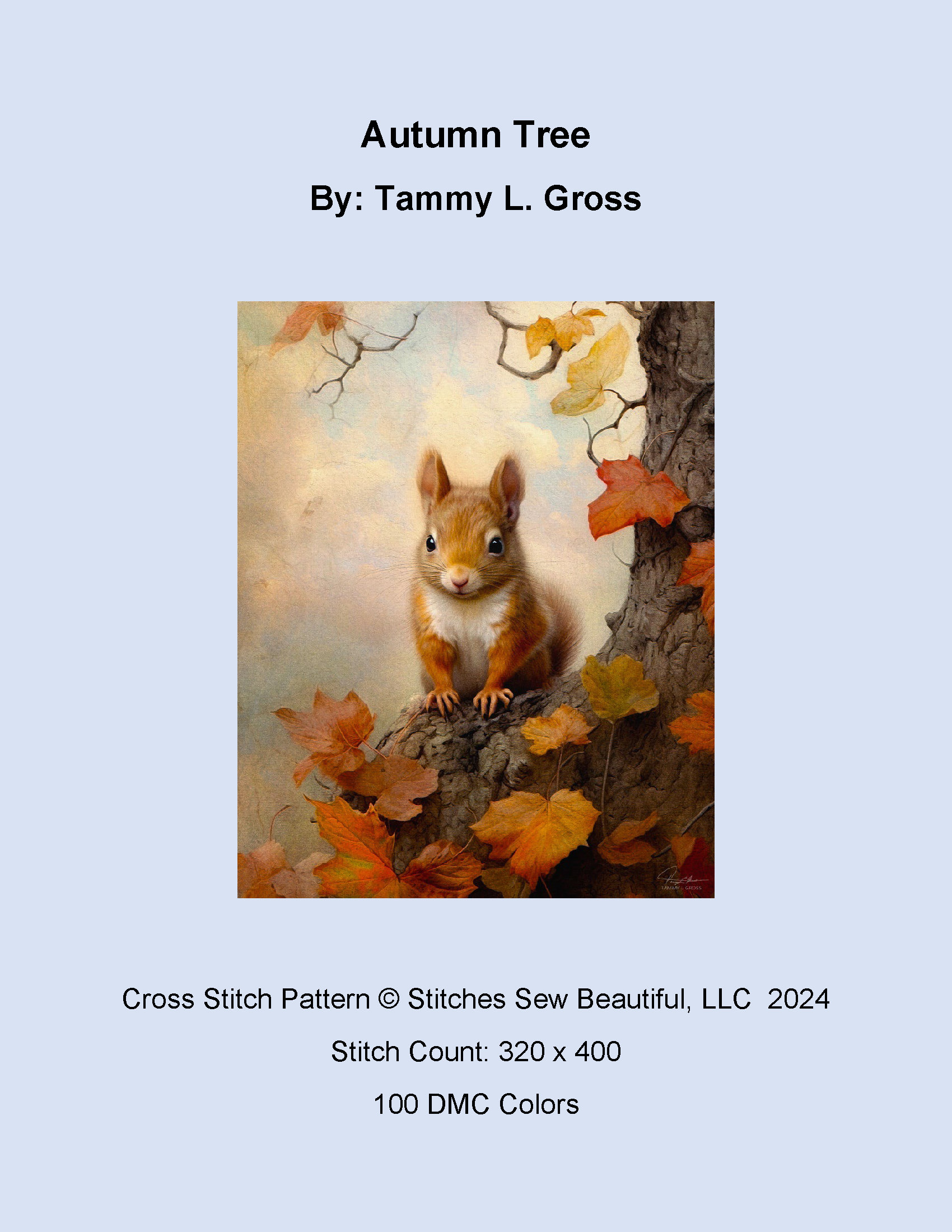 Autumn Tree Cross Stitch Pattern by Tammy L. Gross (digital Format) - Etsy