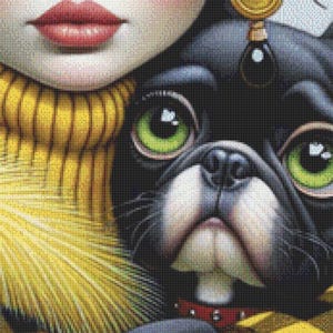 Bonjour Counted Cross Stitch Pattern by Ingrid Jean (digital Format) - Etsy