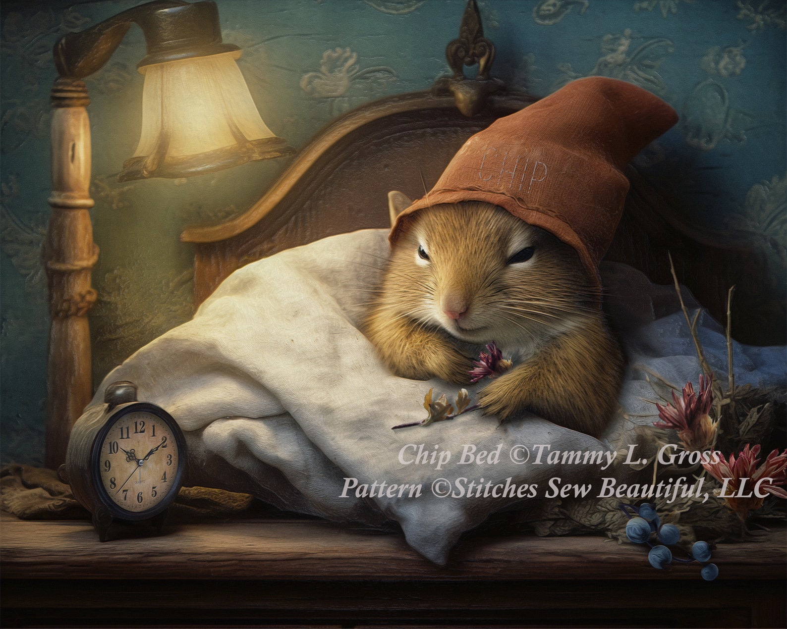 Chip Bed (max Size) Cross Stitch Pattern by Tammy L. Gross (digital ...