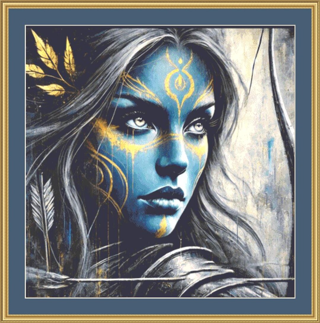 Charlize the Archer Counted Cross Stitch Pattern by Eder Jose Rosa ...