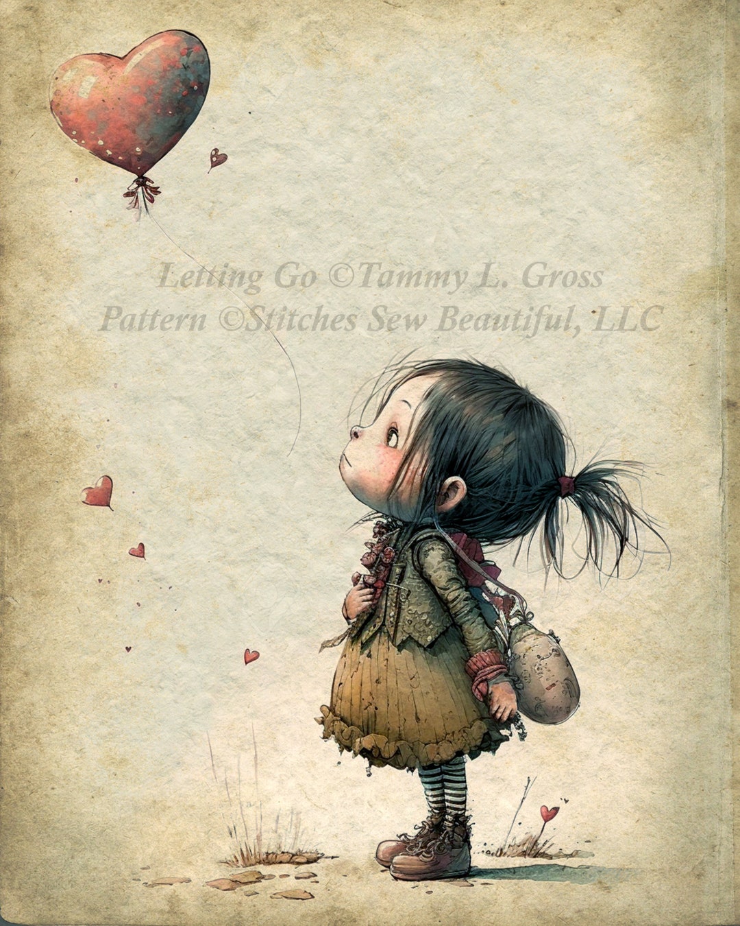 Letting Go Cross Stitch Pattern by Tammy L. Gross (digital Format ...