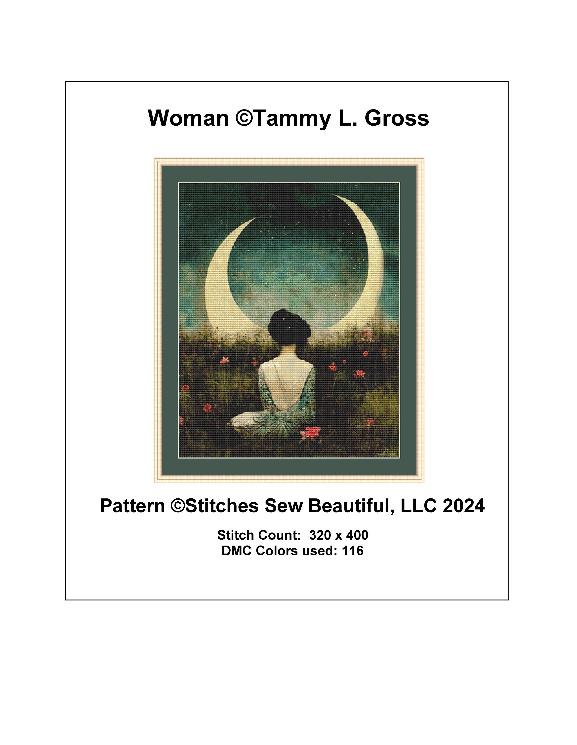 Woman Cross Stitch Pattern by Tammy L. Gross (digital Format) - Etsy