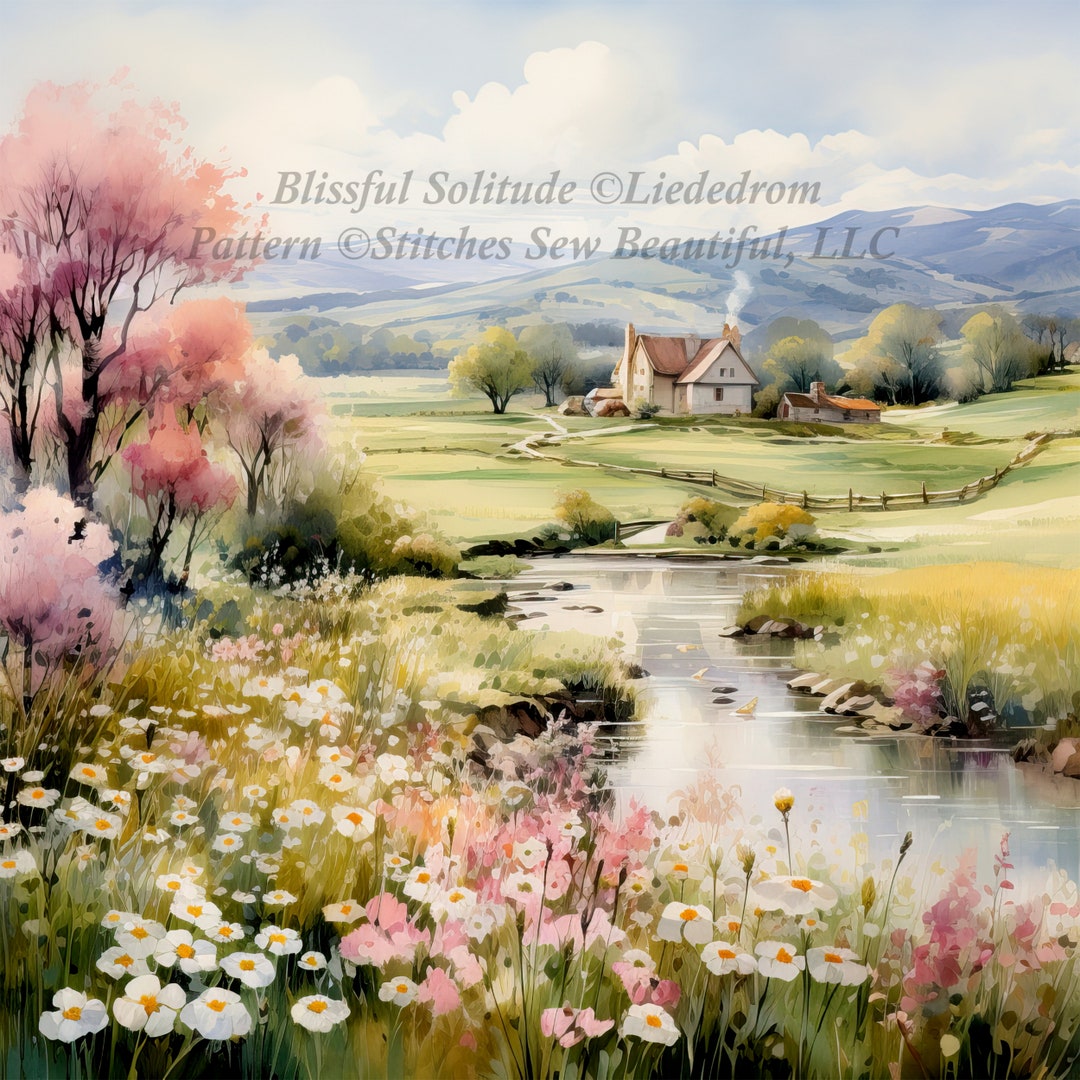 Blissful Solitude Cross Stitch Pattern by Liededrom (digital Format) - Etsy