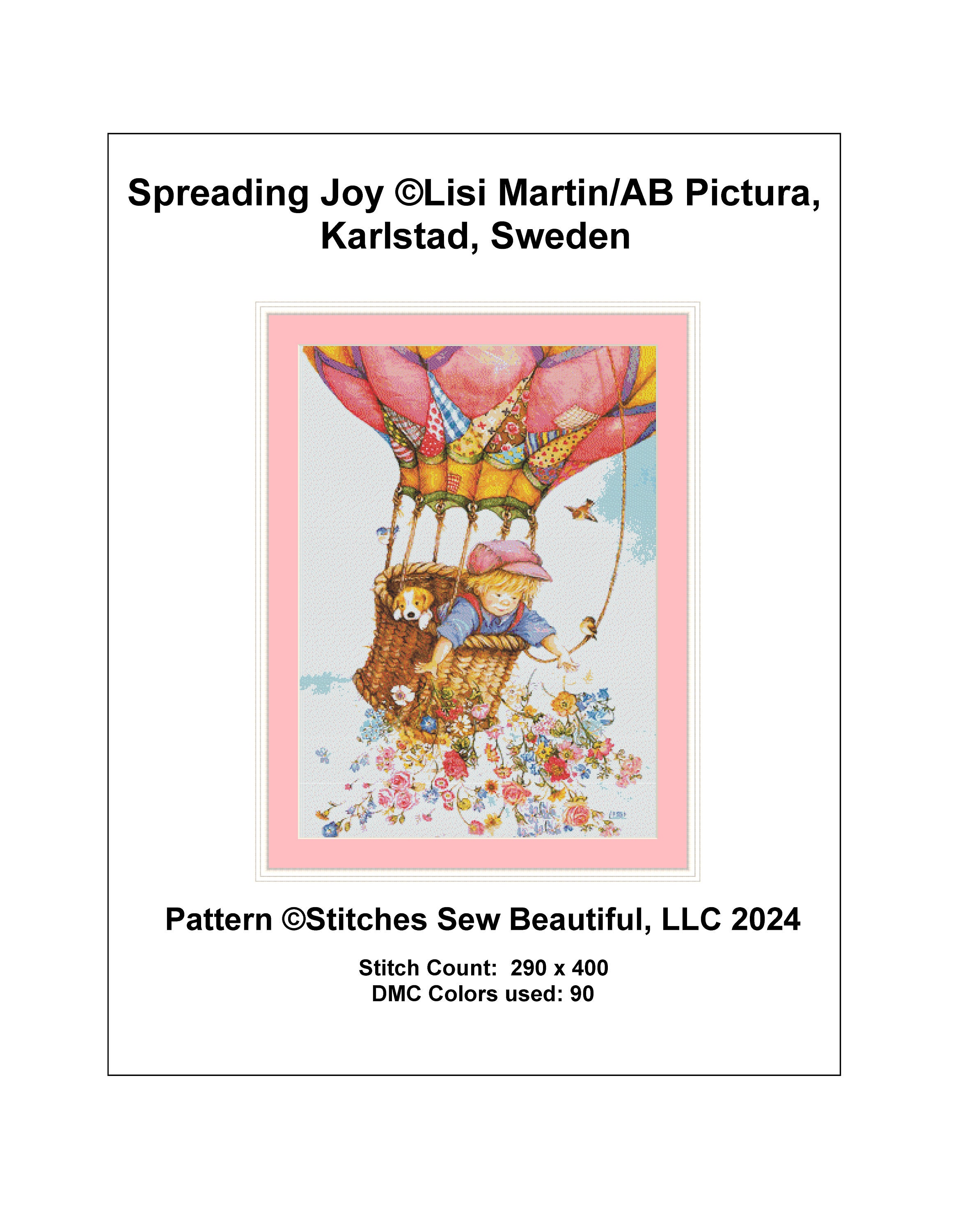 Spreading Joy Cross Stitch Pattern by Lisi Martin/ab Pictura, Karlstad ...