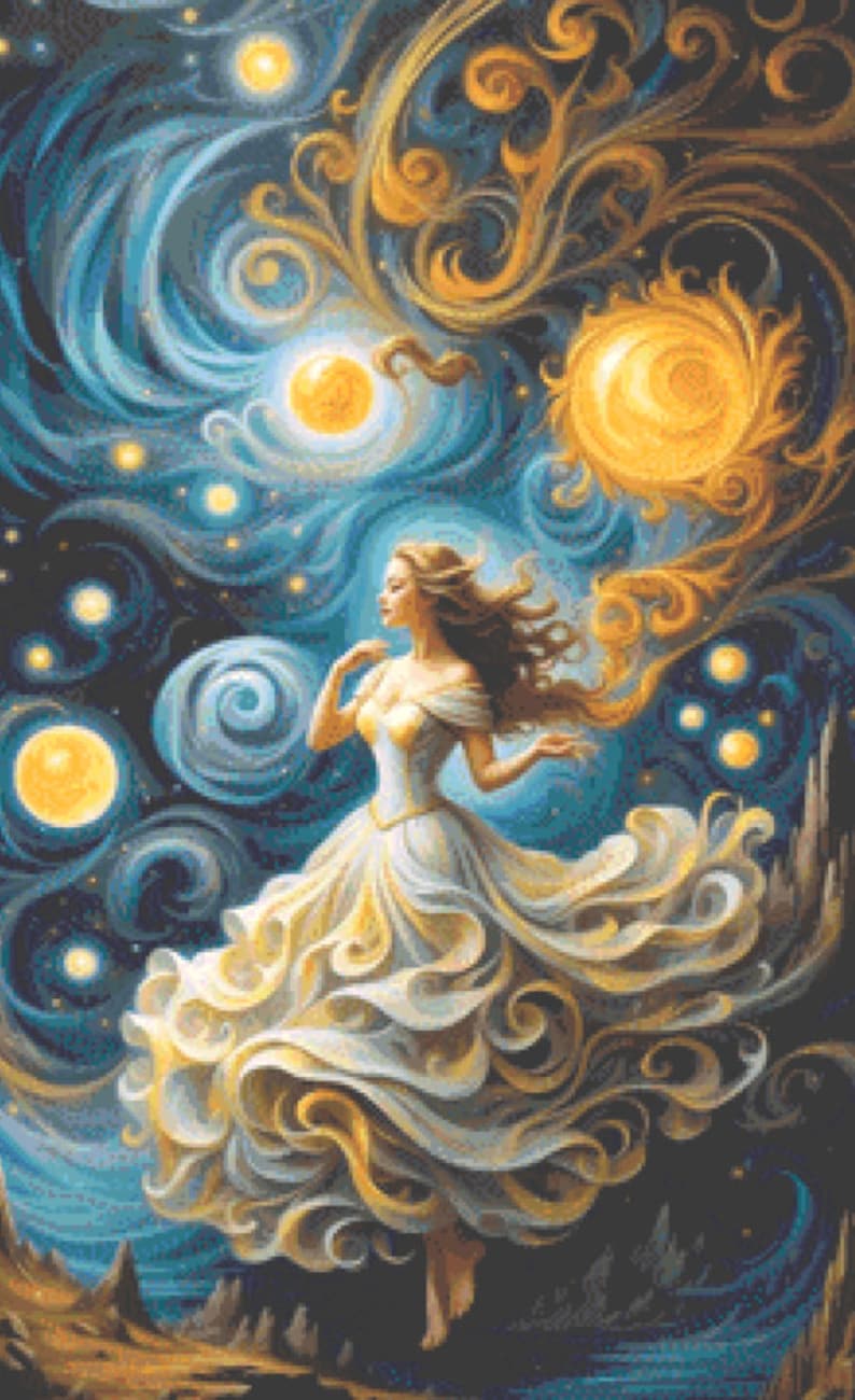 Surrealism of Beauty Cross Stitch Pattern by Eder Jose Rosa digital ...