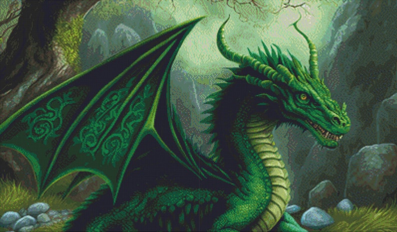 Celtic Dragon Cross Stitch Pattern by Sekaior Kaimera Orion - Etsy