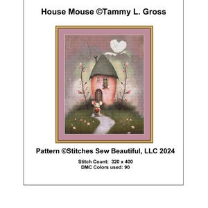 House Mouse Cross Stitch Pattern by Tammy L. Gross (digital Format) - Etsy