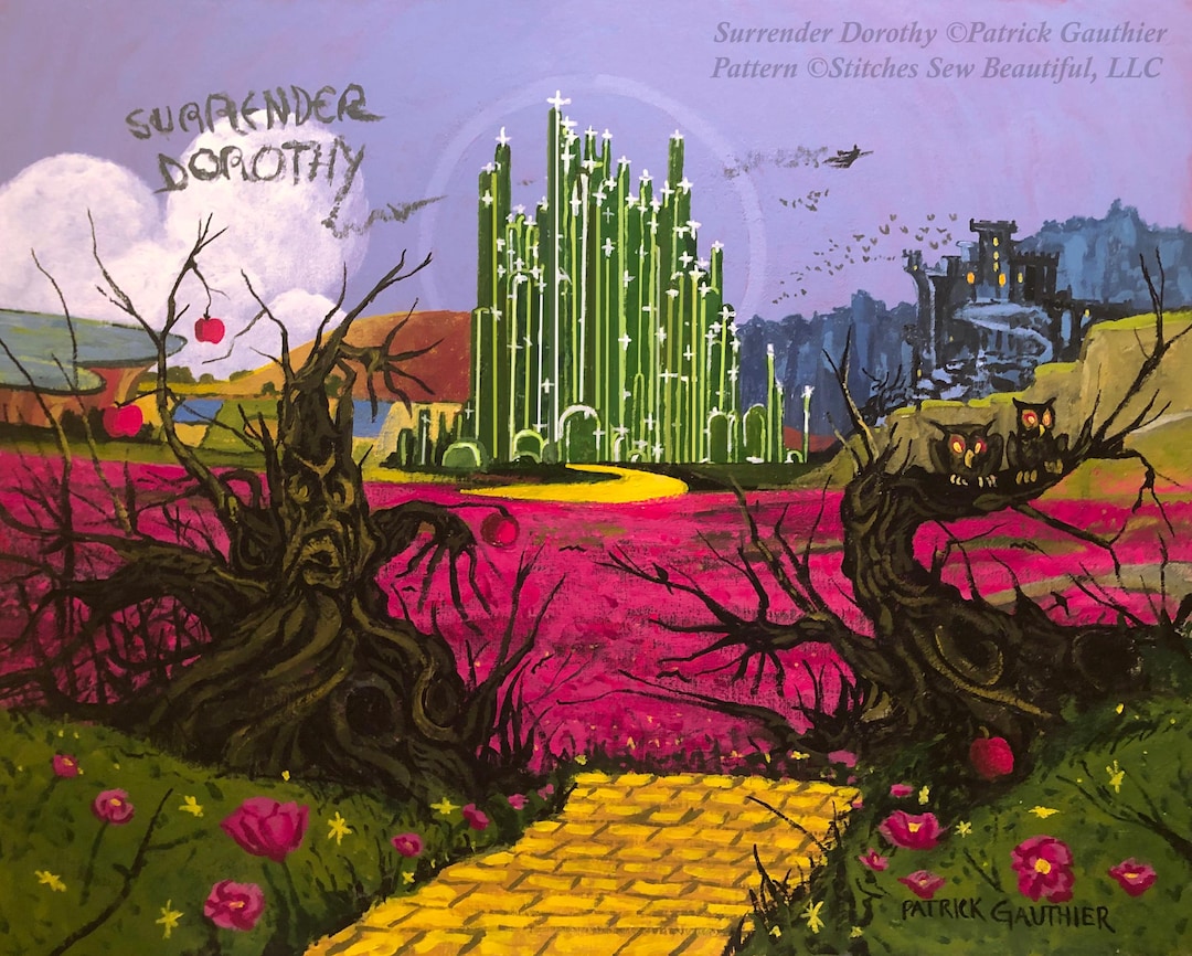 Surrender Dorothy Cross Stitch Pattern by Patrick Gauthier (digital ...